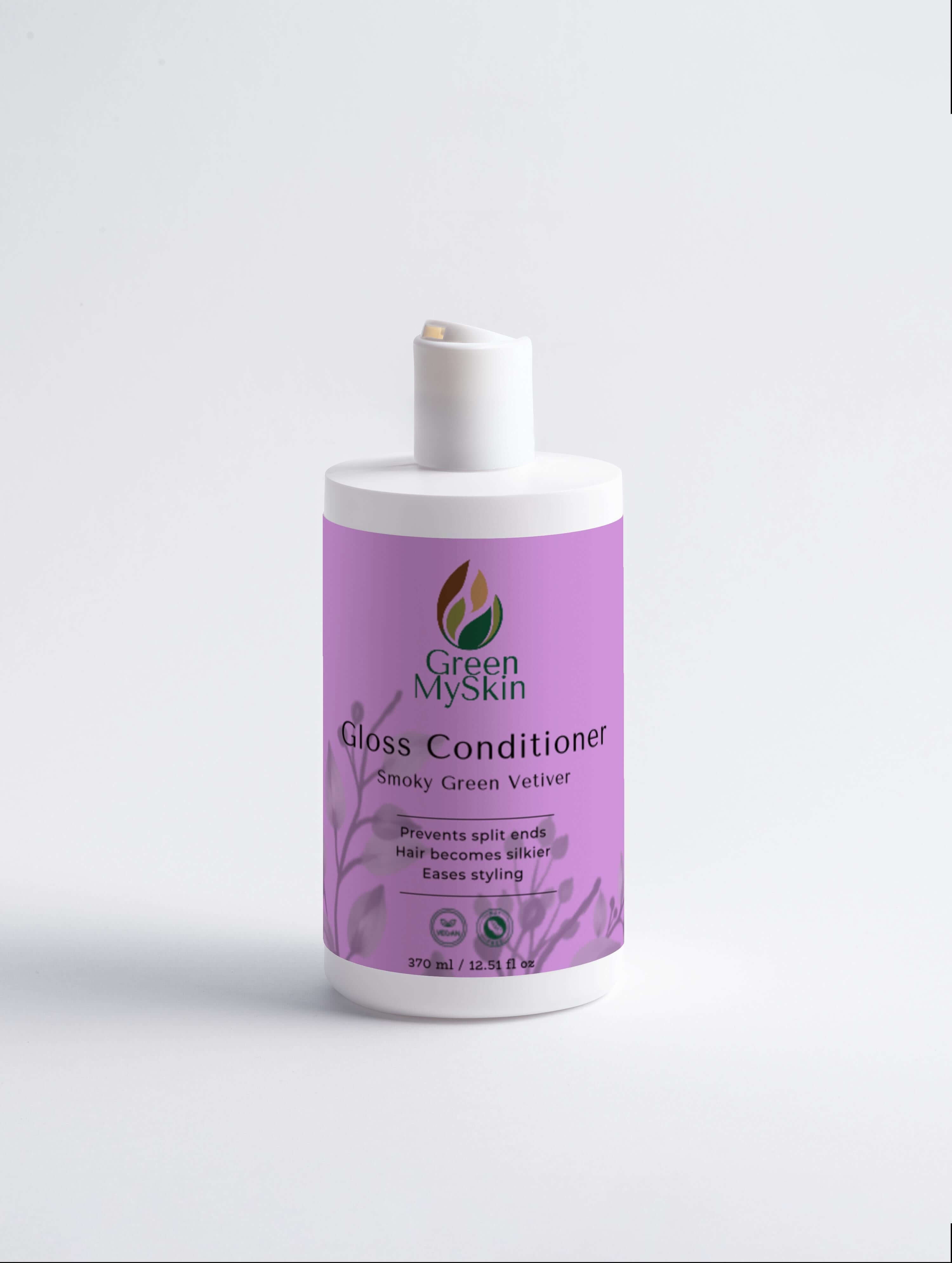 gloss-conditioner - Smoky Green Vetiver for Silky Hair – Green My Skin